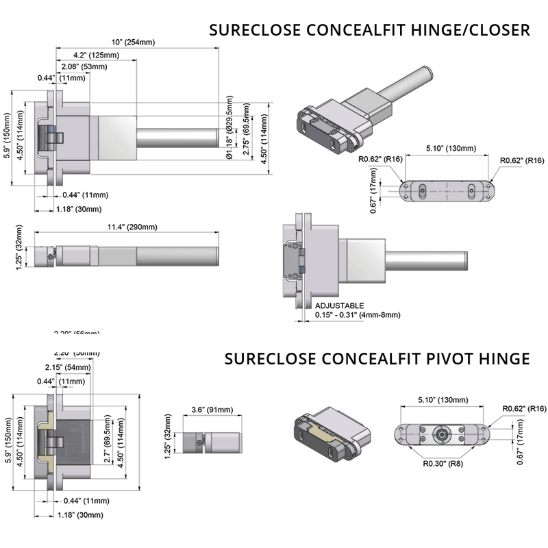 SureClose® ConcealFit - D&D Technologies EU